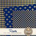 Gold and Royal Blue Digital Papers, Royalty Papers, Gold Foil Digital ...