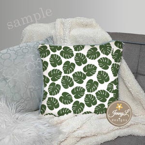 Monstera Leaves Digital Papers and Monstera Plant Clipart SET for ...