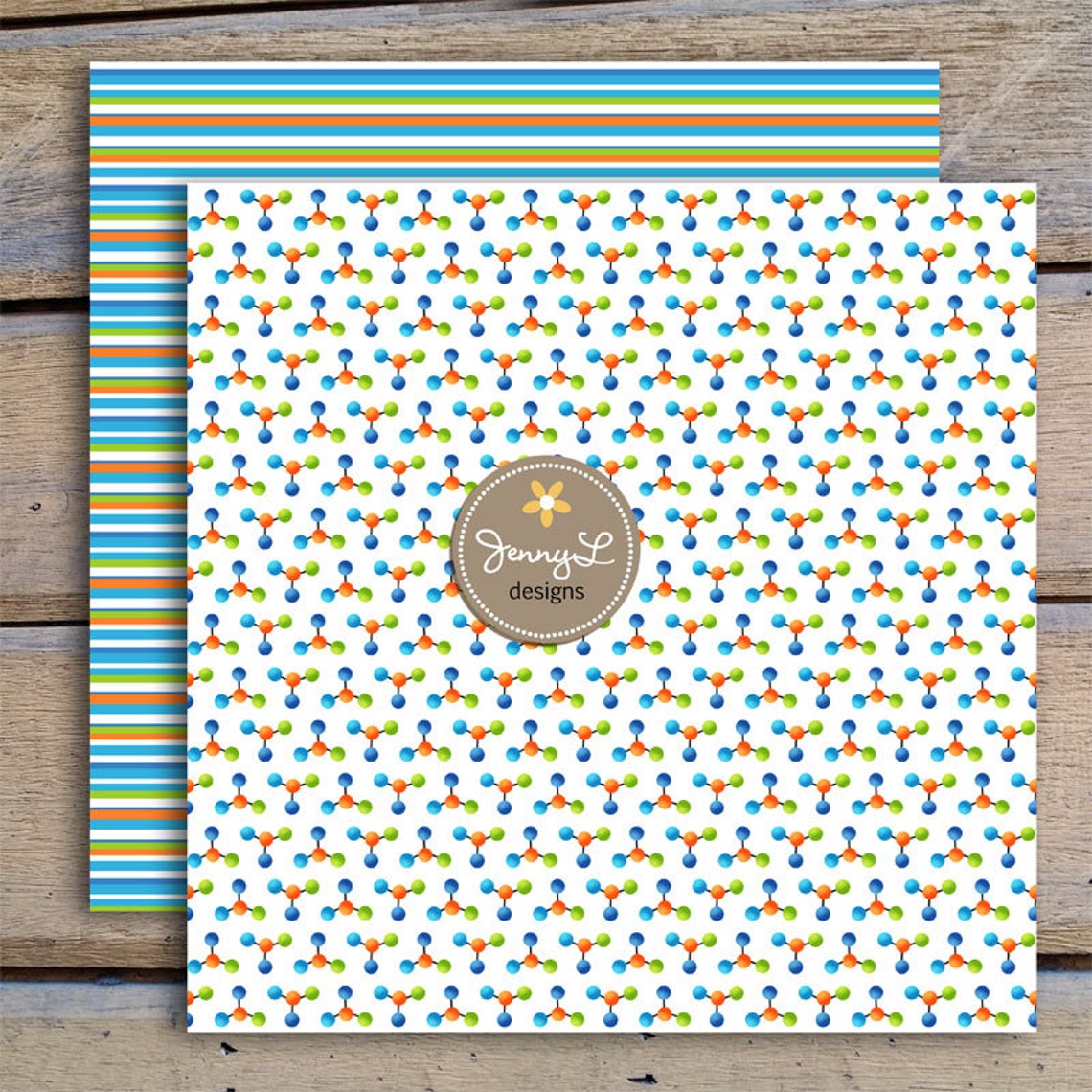 Science Scientist Boy Digital Paper Molecule Test Tube - Etsy