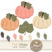 Fall SEAMLESS Digital Paper and Pumpkin Clipart, Fall Leaves for ...