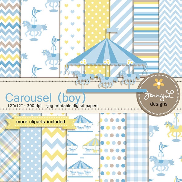 Carousel scrapbook - Etsy España