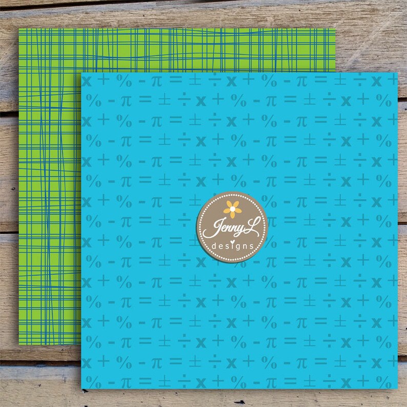 Math Digital Papers School Numbers Formula for Digital - Etsy