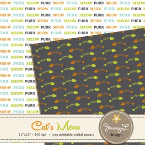 Cat Digital Papers, Pet Digital Paper, Cat Head Clipart, Kitten,yarn ...