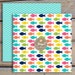 Fish Digital Papers and Clipart, for Birthday, Scrapbooking Paper Party ...
