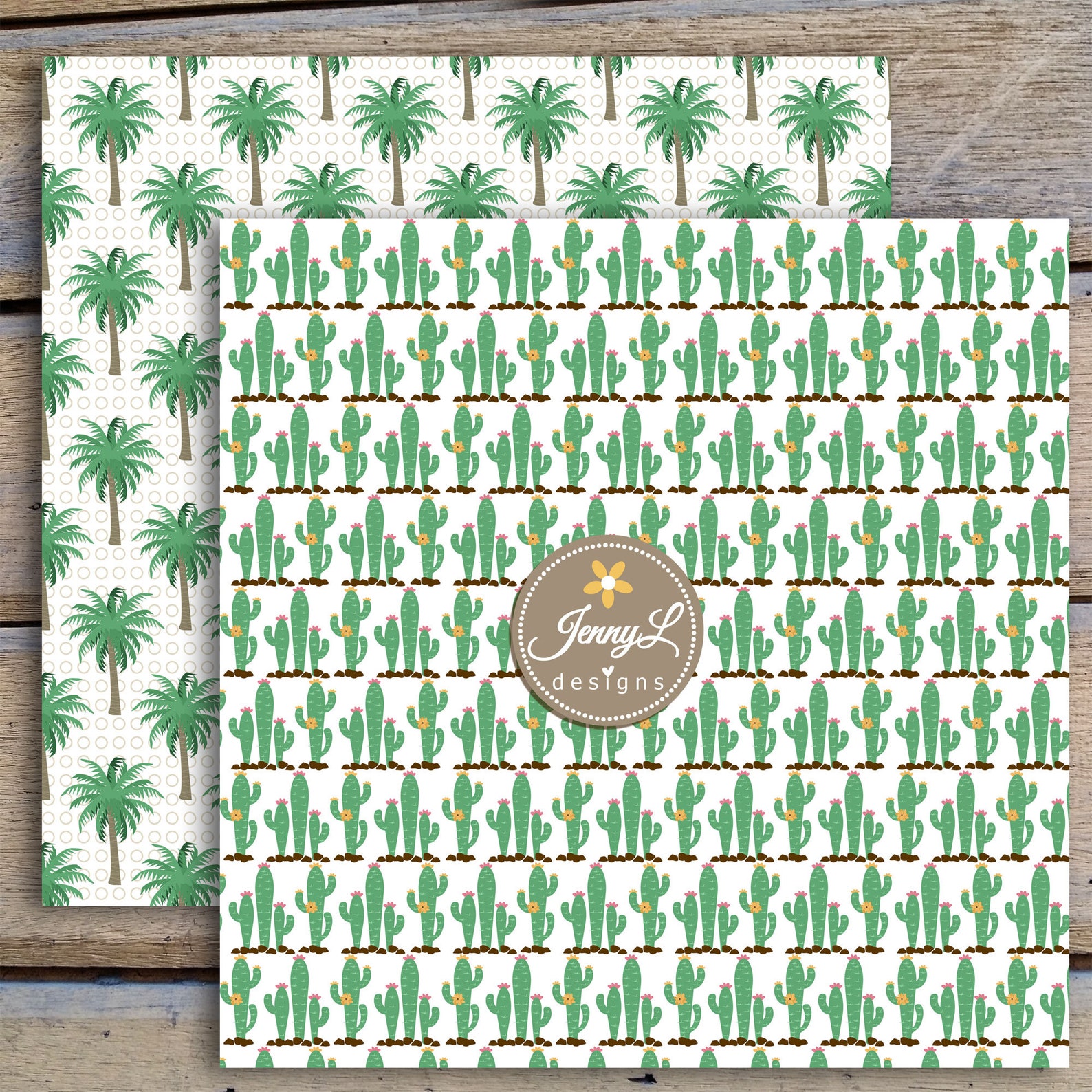 Desert Camel Cactus Digital Paper and Clipart for Birthday - Etsy