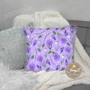 Winter Floral SEAMLESS Printable Digital Papers, Pansies, Snowdrop ...