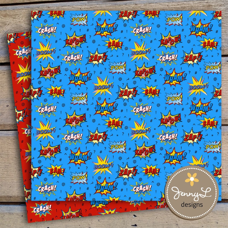 Superhero Digital Paper, Comics, Super Hero, Cartoons, Comic Book ...