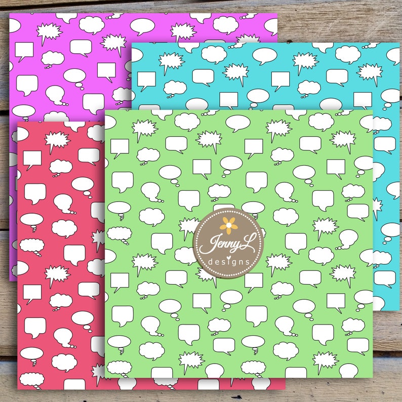 Super Hero Digital Papers and Super Heroes Clipart SET for Digital ...