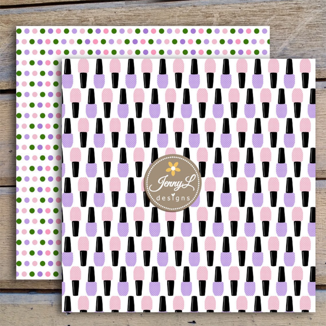 Spa Girls Digital Papers and Clipart SET, Spa Pary, Cucumber, Lipstick ...