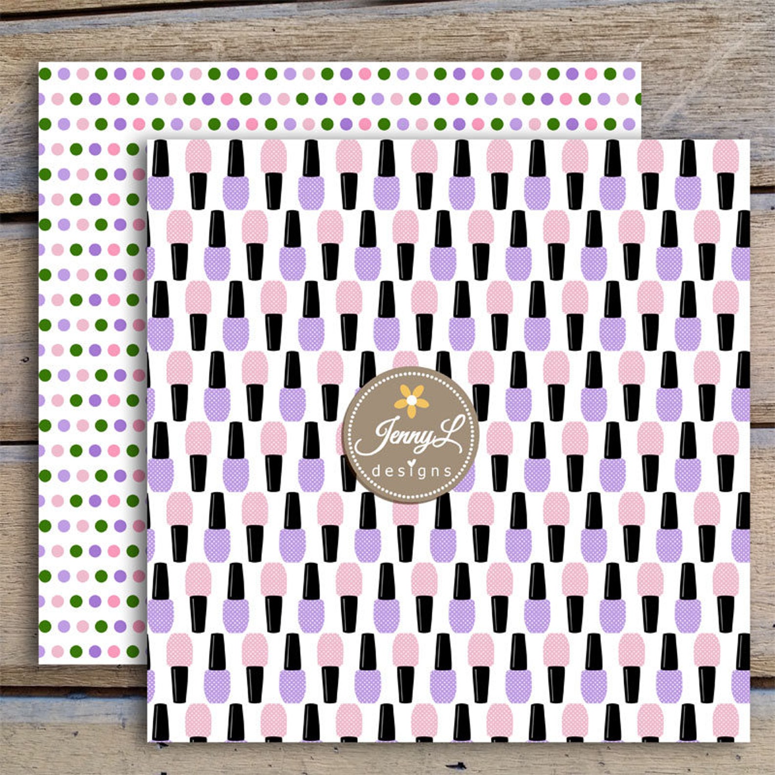 Spa Girls Digital Papers and Clipart SET Spa Pary Cucumber - Etsy