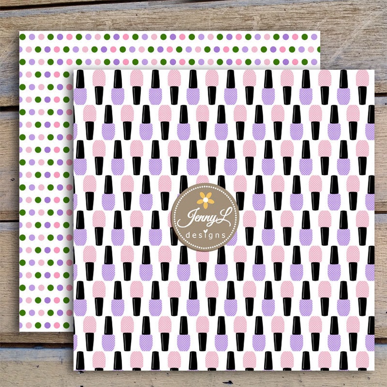 Spa Girls Digital Papers and Clipart SET Spa Pary Cucumber | Etsy