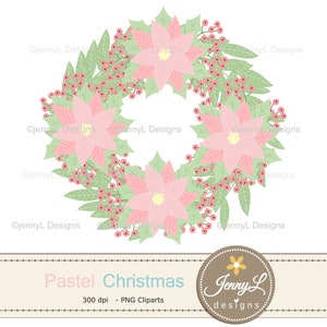 Pastel Christmas Digital Papers Christmas Tree Papers - Etsy