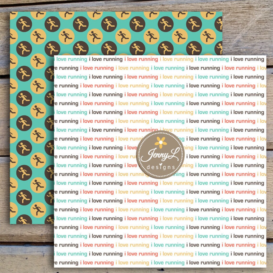 Running Digital Papers and Clipart SET Sports Exercise - Etsy