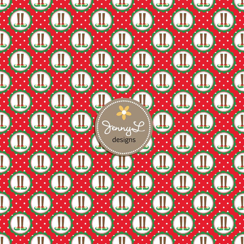 Elf Christmas Digital Papers Christmas Tree Papers Christmas - Etsy