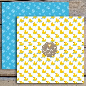 Rubber Duck Digital Papers and Clipart SET, Rubber Ducky, Animal for ...