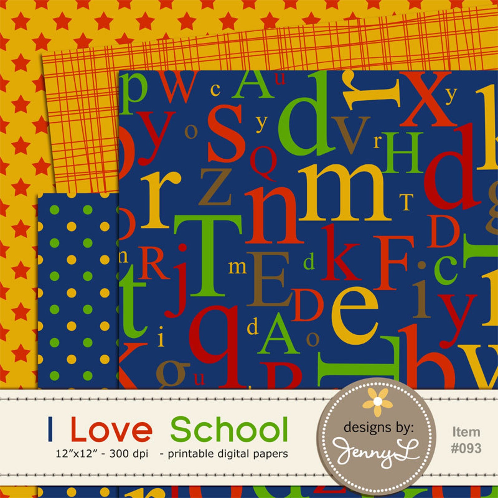 Teacher Digital Scrapbooking Paper, School Digital Paper, Arts & Craft ...