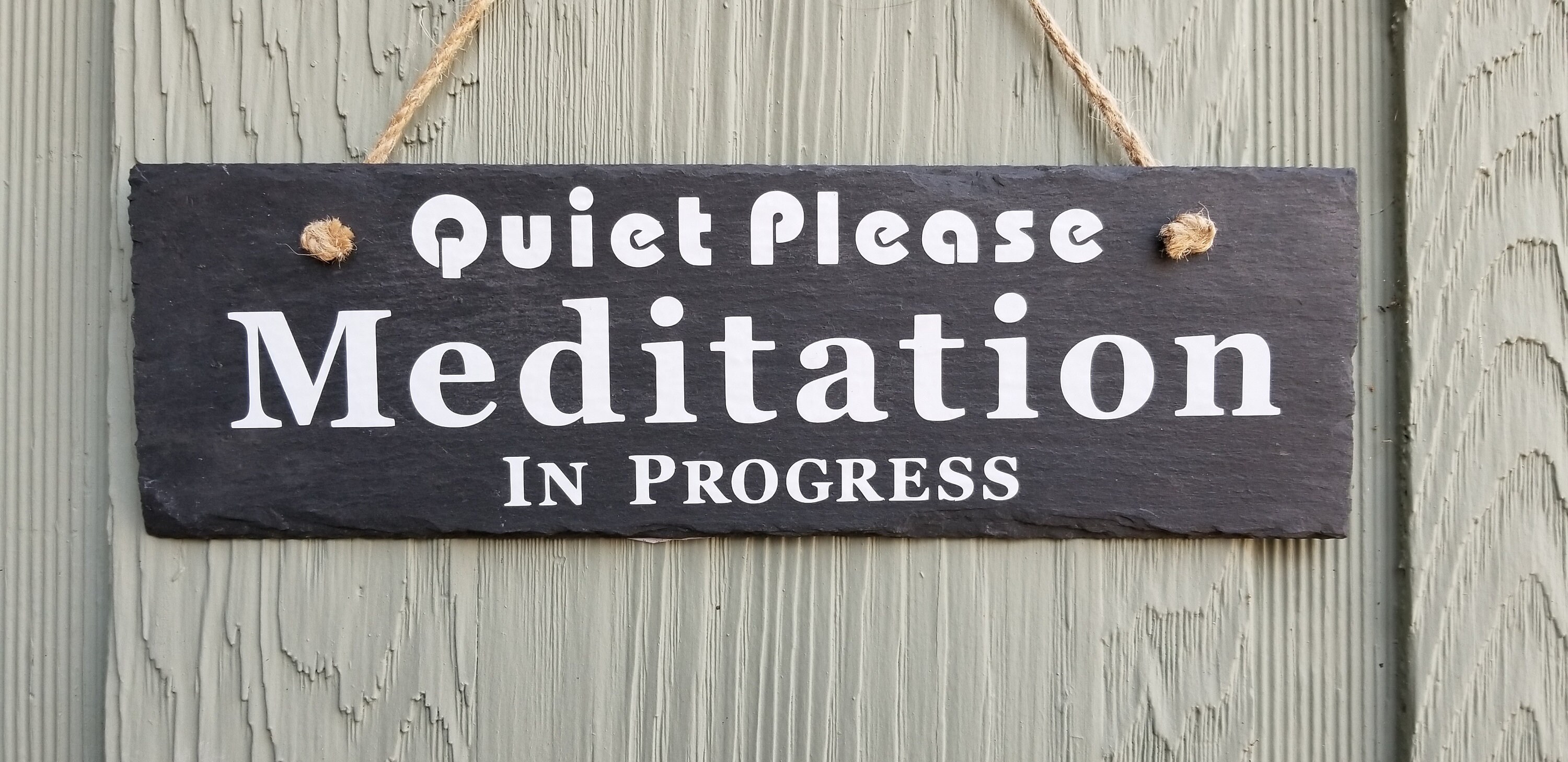Meditation Sign Quiet Please Meditation in Progress | Etsy