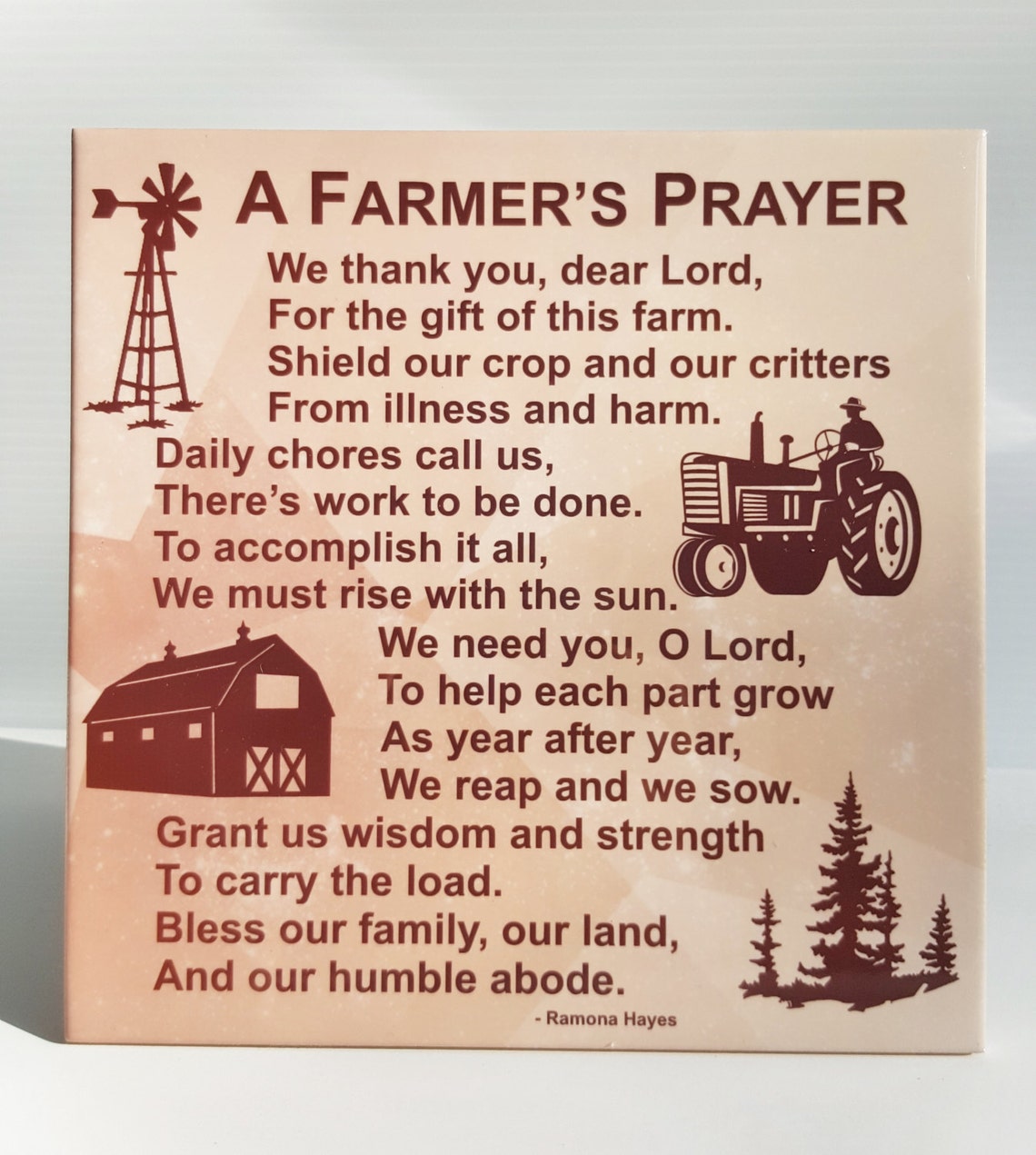 FARMER'S PRAYER American Farmer Farming Family Gift | Etsy
