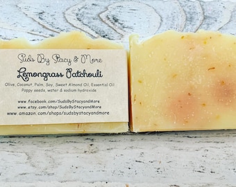 Lemongrass and Patchouli Soap, Handmade Soap Bar, Handcrafted Soap - Etsy