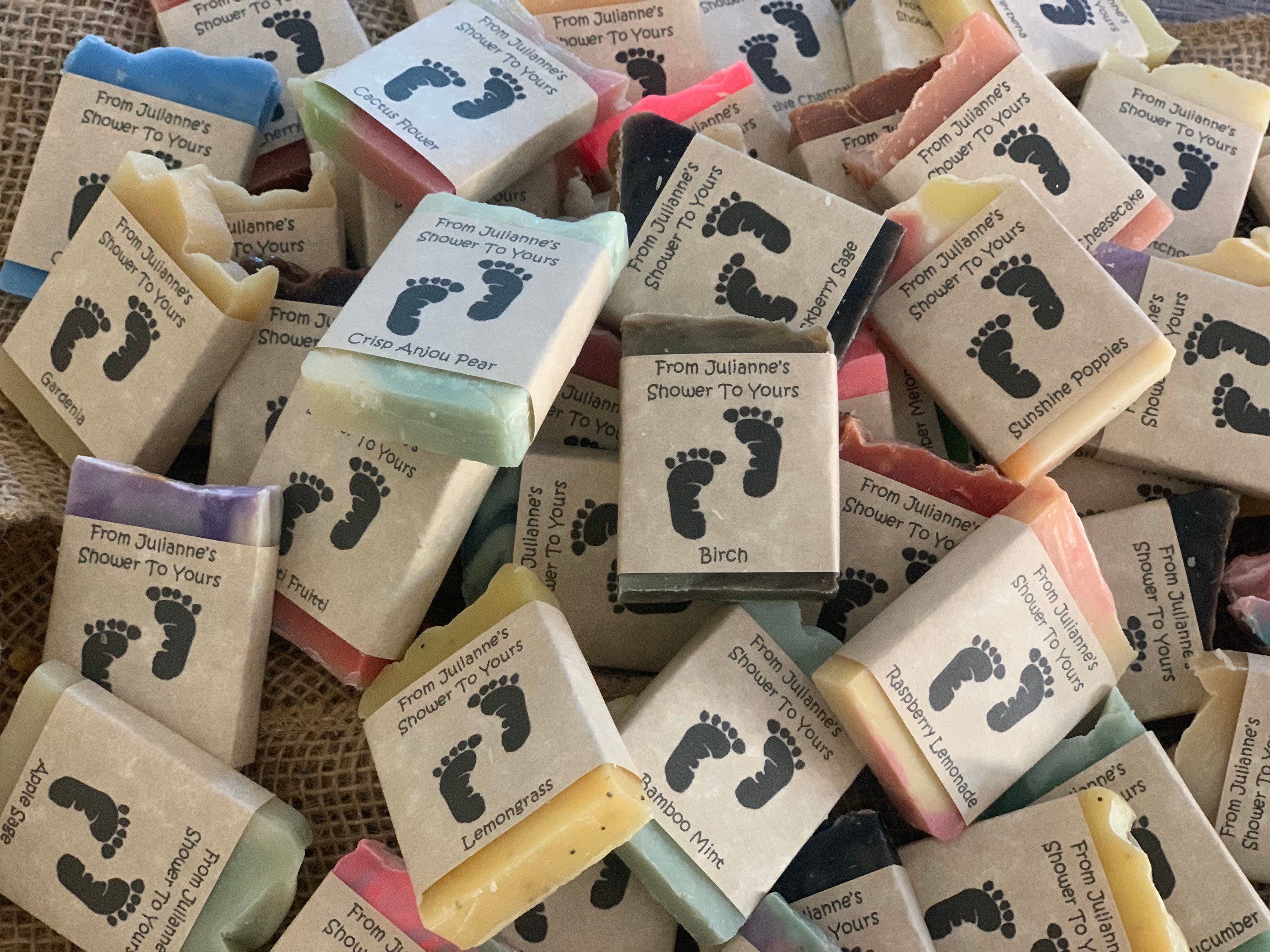 30 Pack Sampler of All Natural Homemade Soap custom Labels on | Etsy