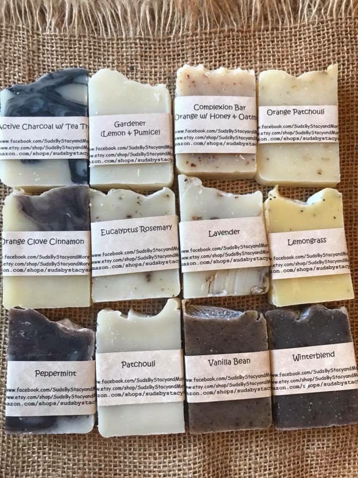 50 Pack Sampler of All Natural Homemade Soap custom Labels on - Etsy
