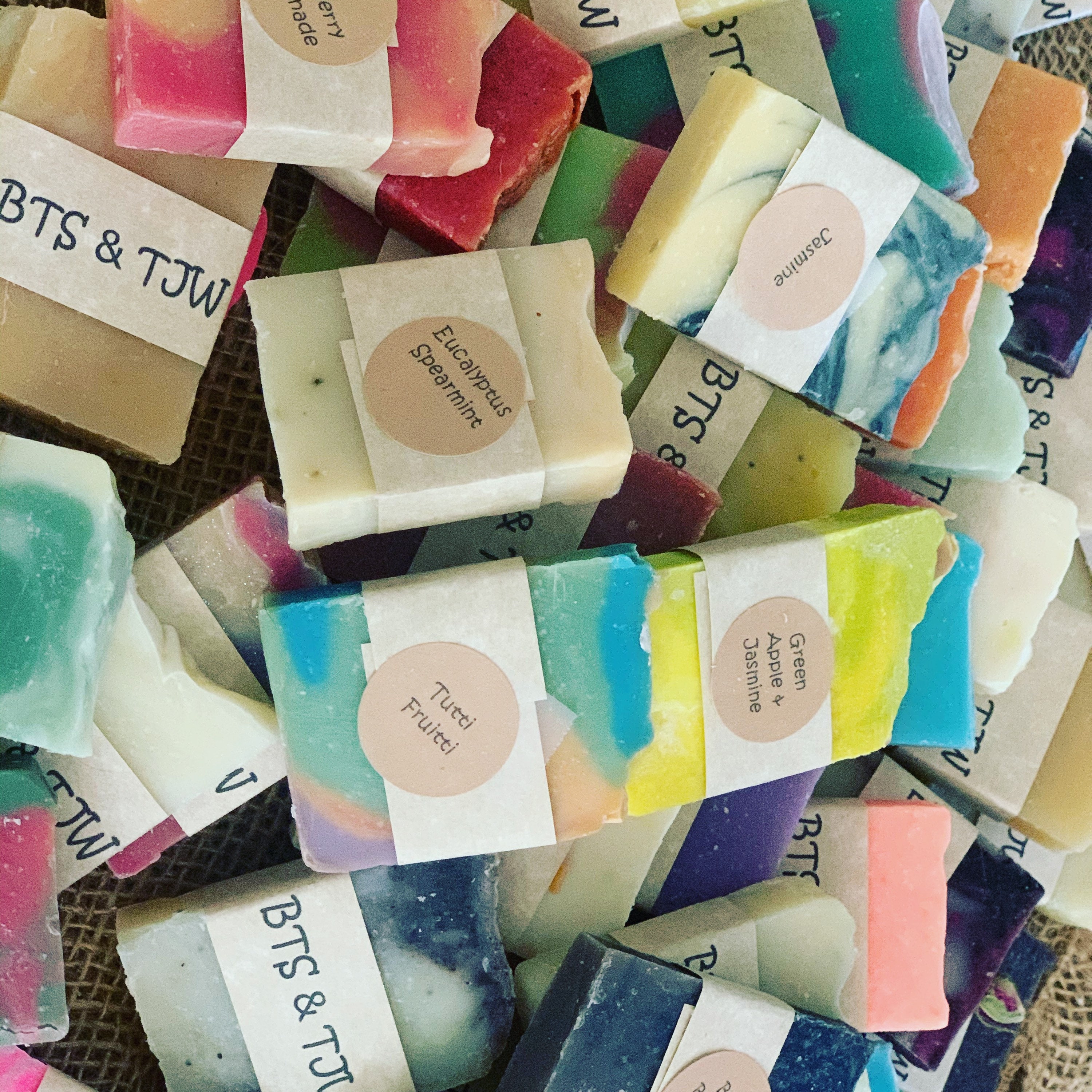 30 Pack Sampler of All Natural Homemade Soap custom Labels on | Etsy