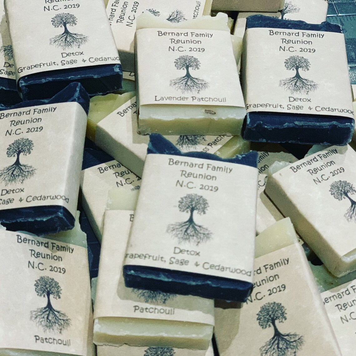 40 Pack Sampler of All Natural Homemade Soap custom Labels on | Etsy