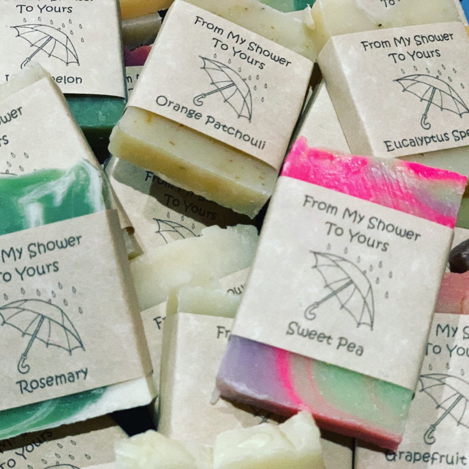 40 Pack Sampler of All Natural Homemade Soap custom Labels on | Etsy