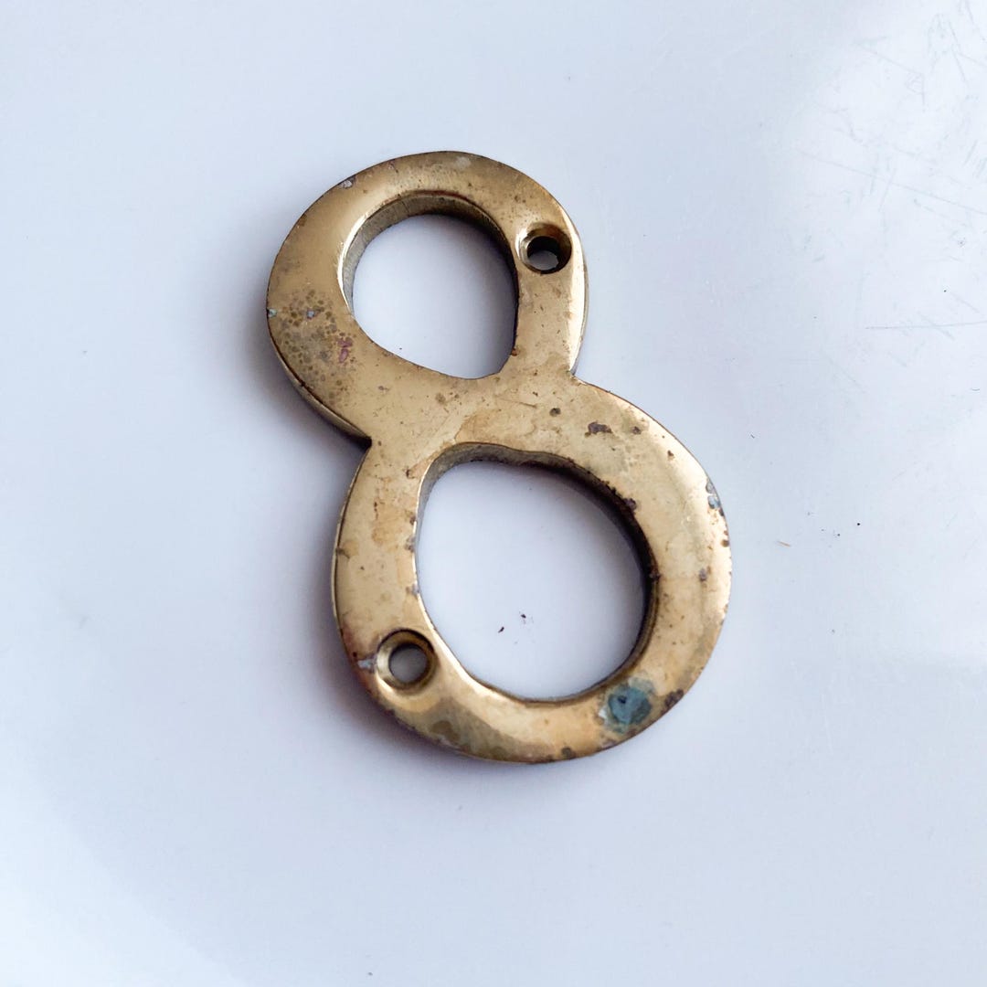 Vintage Metal Door Number 8 – Patina Finish – European Hardware – 49 X ...