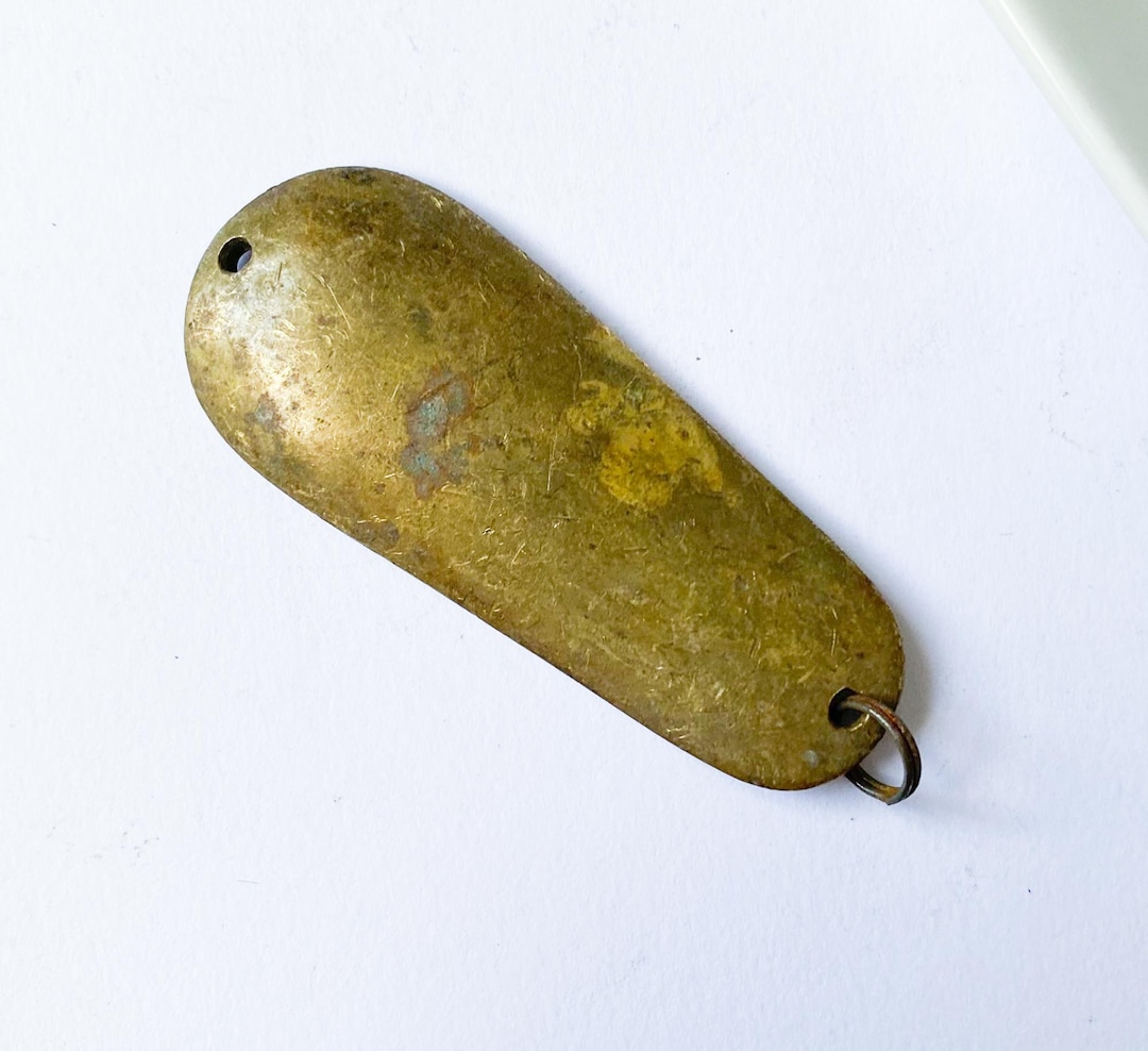Vintage Fishing Spoon Lure – 72 Mm (2.8 Inch) – Solid Brass or Bronze ...