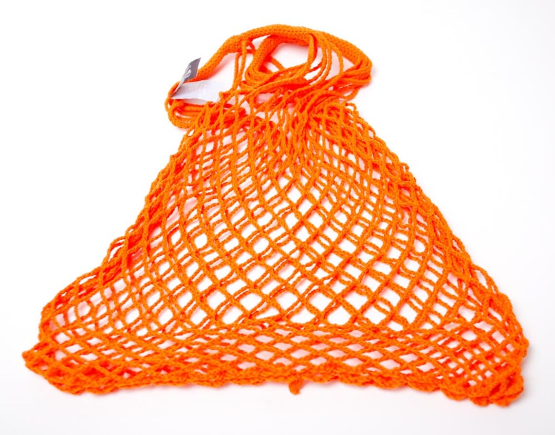 New Polyester Mesh Bag Shopping Bag Orange Package Free | Etsy