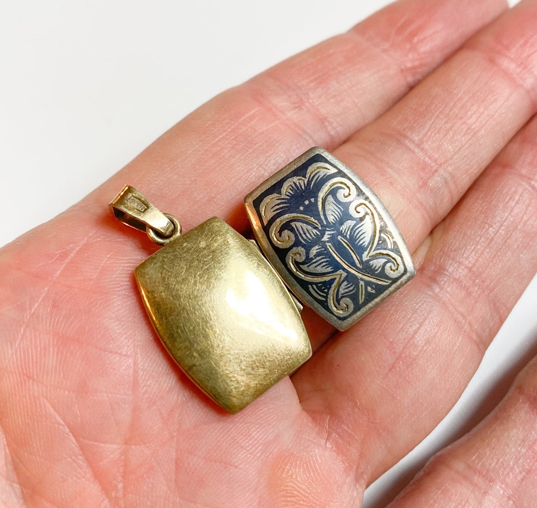 Vintage, Antique Sterling Silver 875 Photo Locket, Medallion With ...