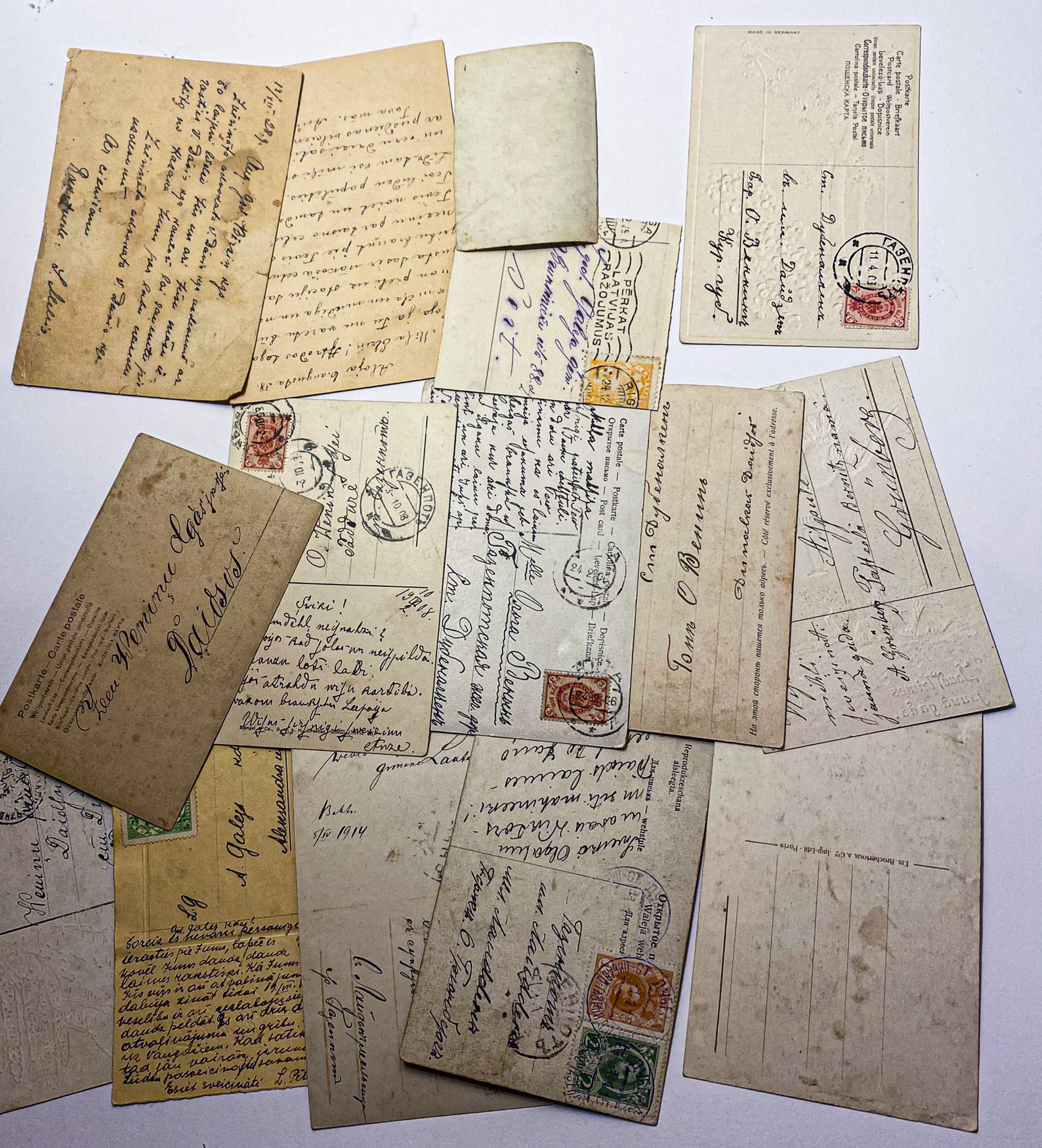 Lot of 10 Original Old Antique Postcards, Antique and Vintage Art ...