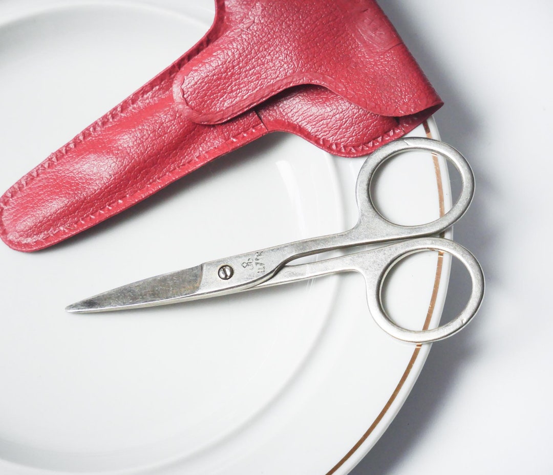 Vintage Metal Manicure Scissors, Nail Tool, 1970-1980 in Original ...