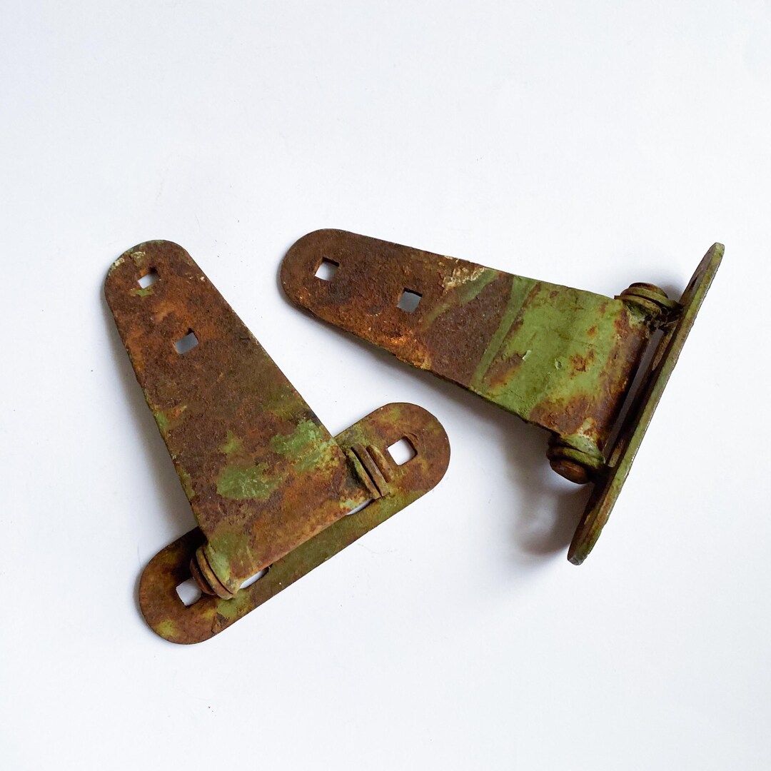 Old, Antique Iron Chest Hinges, 2 Pcs, Early 20th Century Europe, Heavy ...