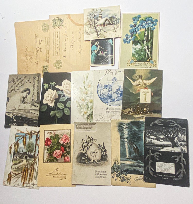 Lot of 10 Original Old Antique Postcards, Antique and Vintage Art ...
