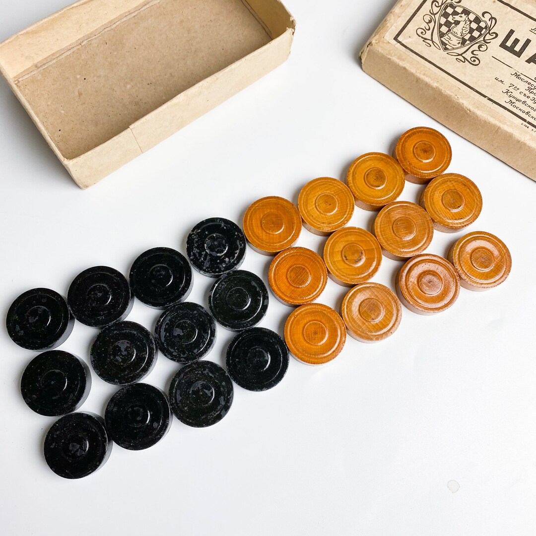 Vintage Wooden Chester Chess Set in Original Carton Box 1960, Without ...