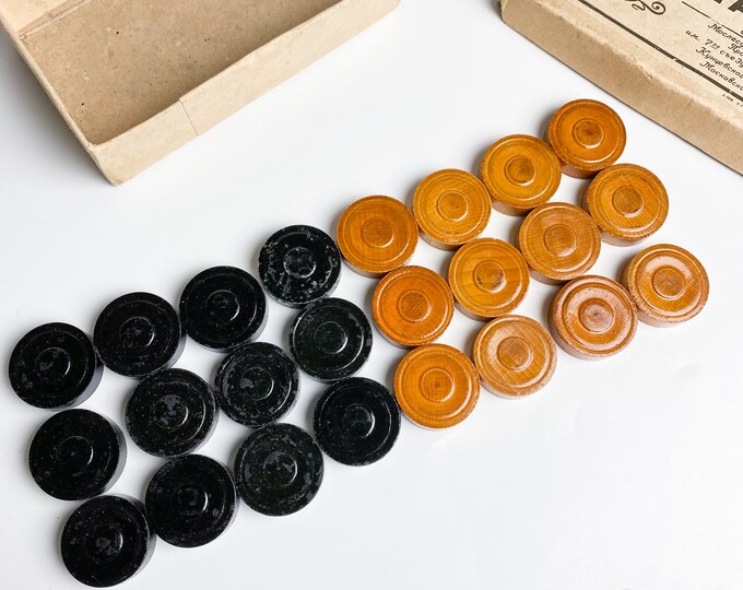 Vintage Wooden Chester Chess Set in Original Carton Box 1960, Without ...