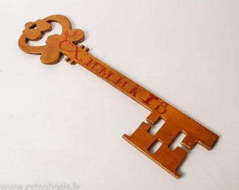 Wooden skeleton key | Etsy