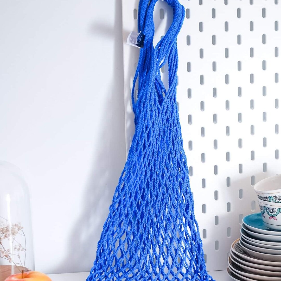 New Polyester Mesh Bag, Shopping Bag, Blue (CI282) - Etsy