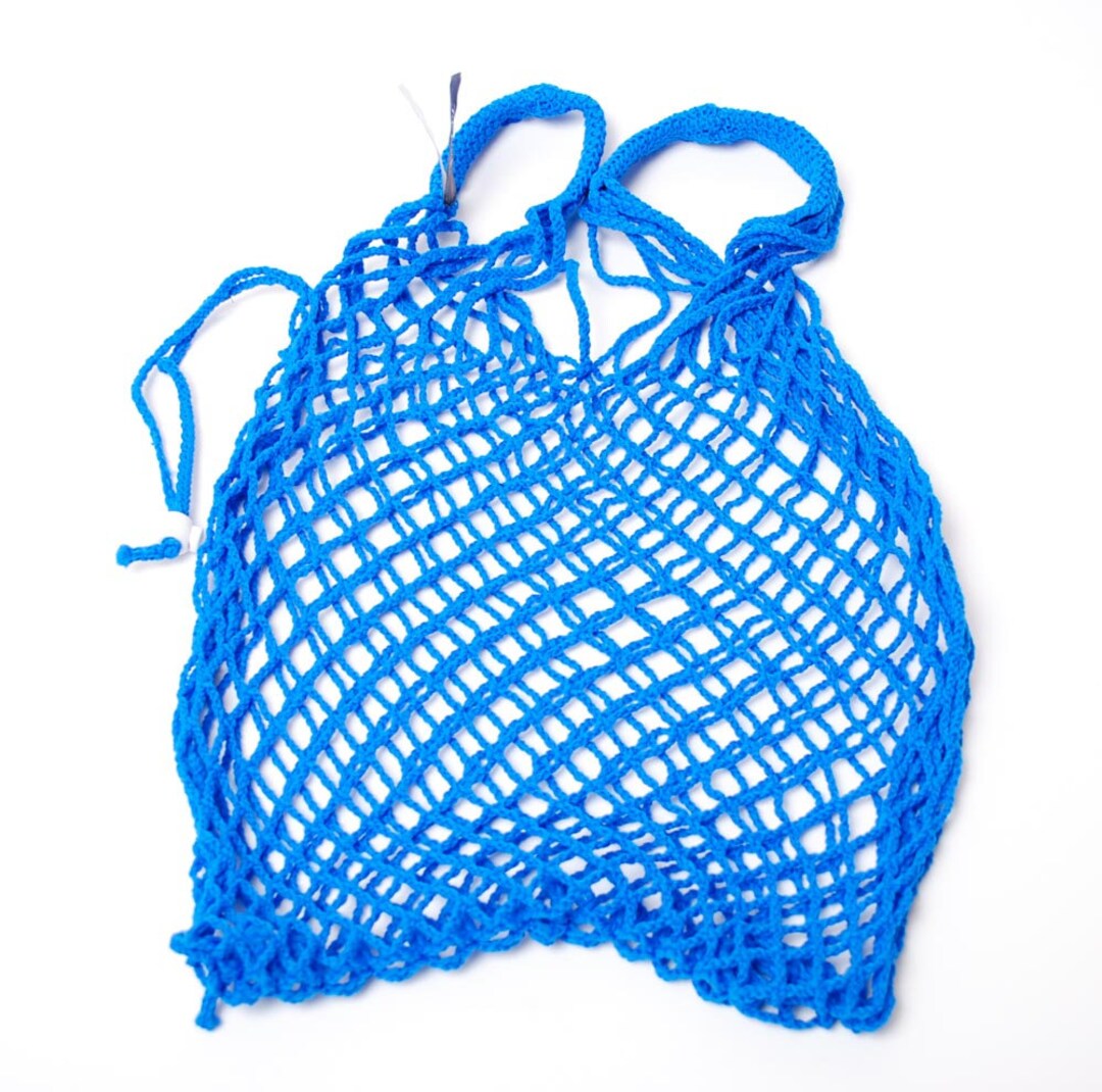 New Polyester Mesh Bag, Shopping Bag, Blue (CI282) - Etsy