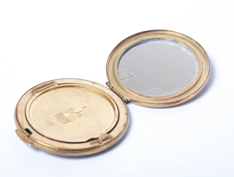 Vintage Metal Metal Make-up Powder Compact Case Box With - Etsy