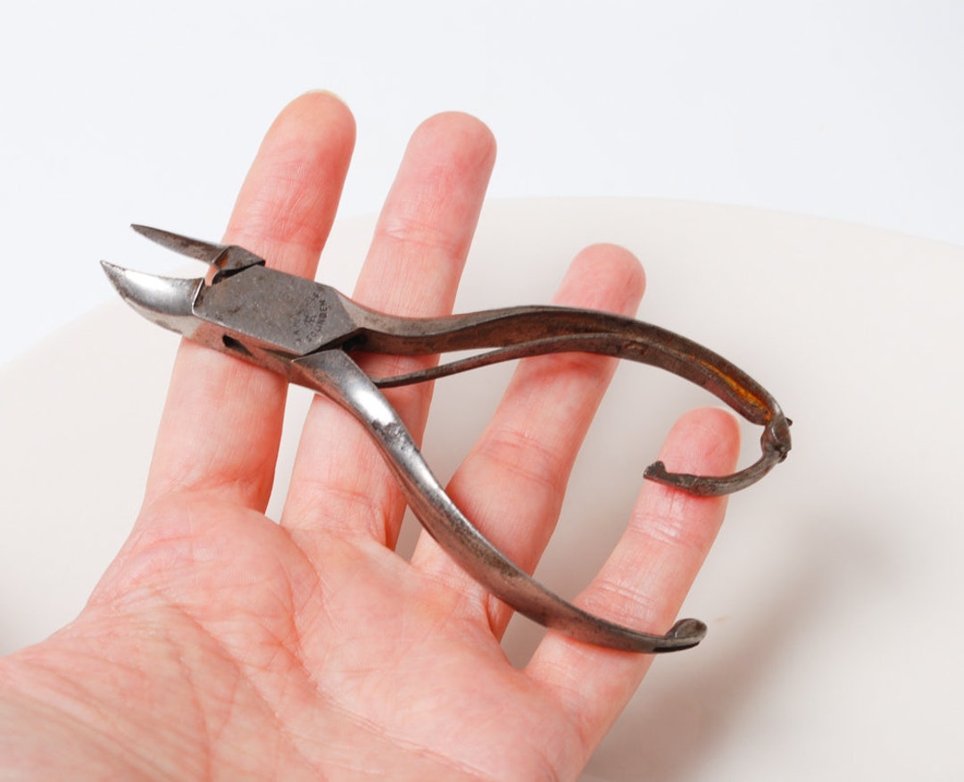 Antique Stainless Steel Manicure Forceps, Nail Clipper, J.A. Henckels ...