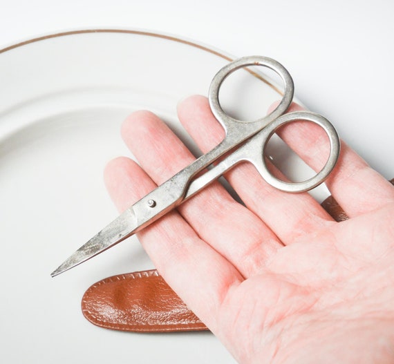 Vintage Metal Manicure Scissors Nail Tool 1970 1980 in Original Plastic Package Etsy UK