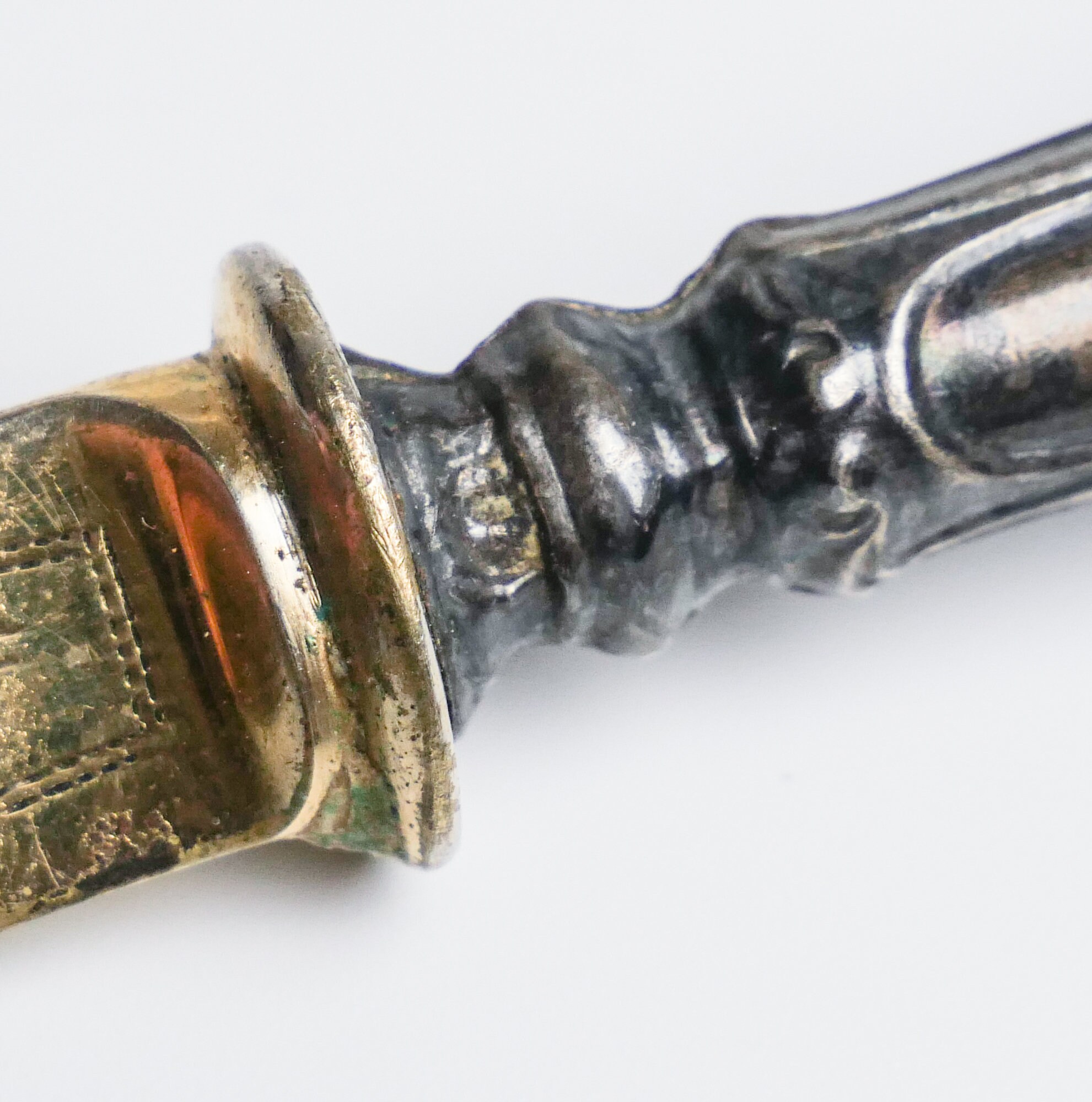 Antique Long Large Metal Knife Server With Silver Plated | Etsy