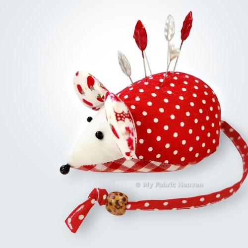 Cute Mouse Pincushion PDF Sewing PATTERN Easy to Sew Needle - Etsy