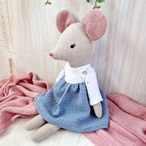 Mouse Doll With Clothes Easy Sewing Pattern PDF. 40cm/16" Cloth Mice ...