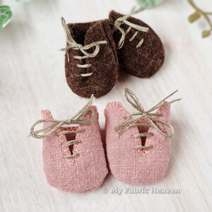 Doll's Felt Shoes With Laces EASY Sewing Pattern PDF for 40cm / 16 ...