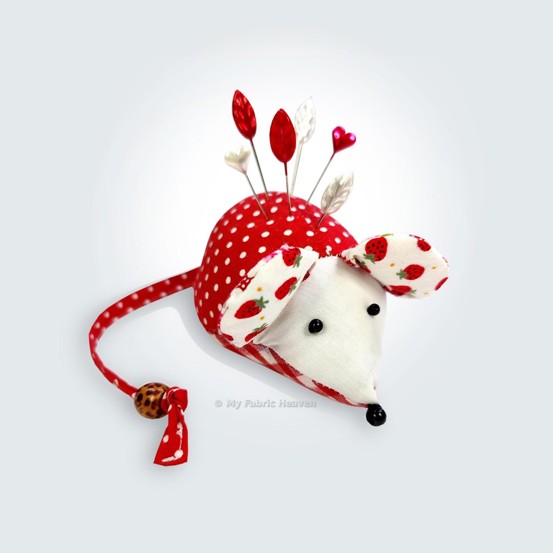 Cute Mouse Pincushion PDF Sewing PATTERN Easy to Sew Needle Minder - Etsy