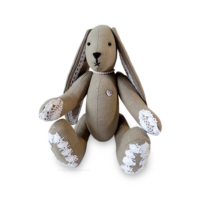 Lacy Bunny Memory Rabbit PDF Sewing PATTERN With EASY - Etsy UK